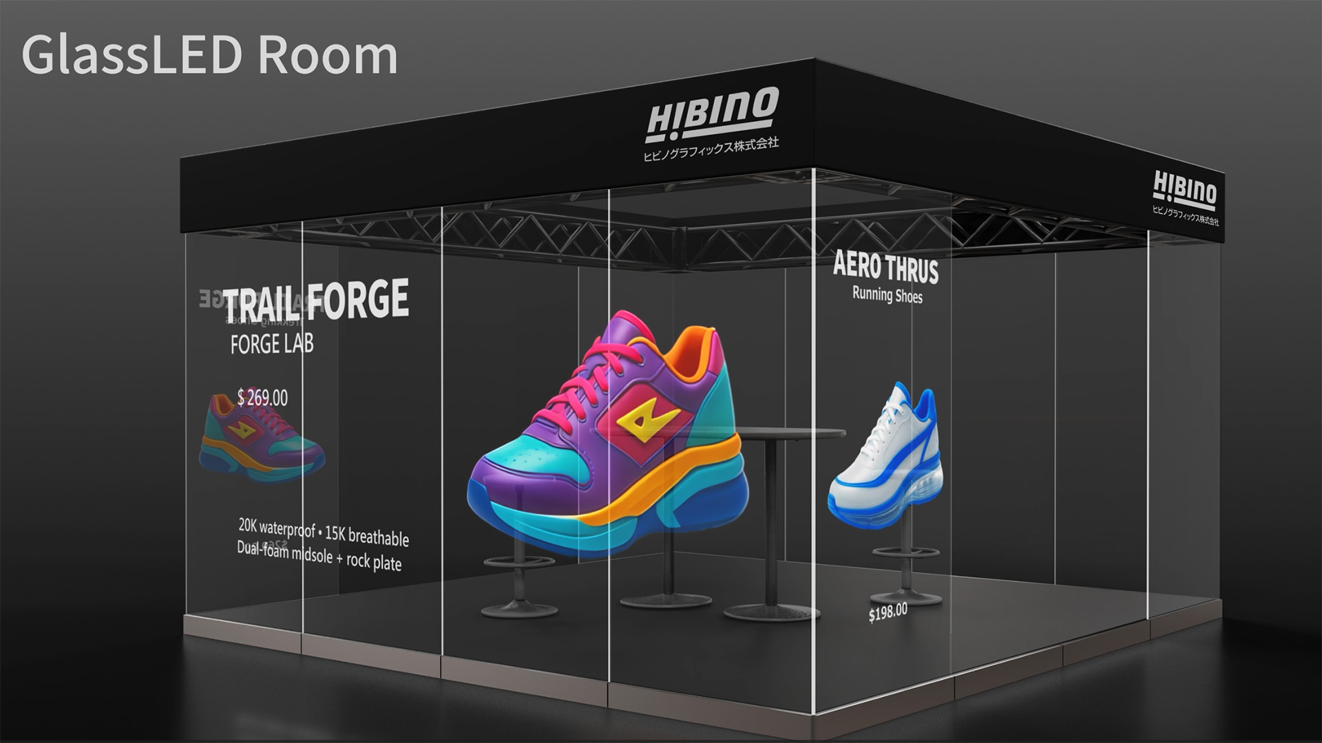 GLASS LED ROOM / BOARD | ヒビノグラフィックス株式会社